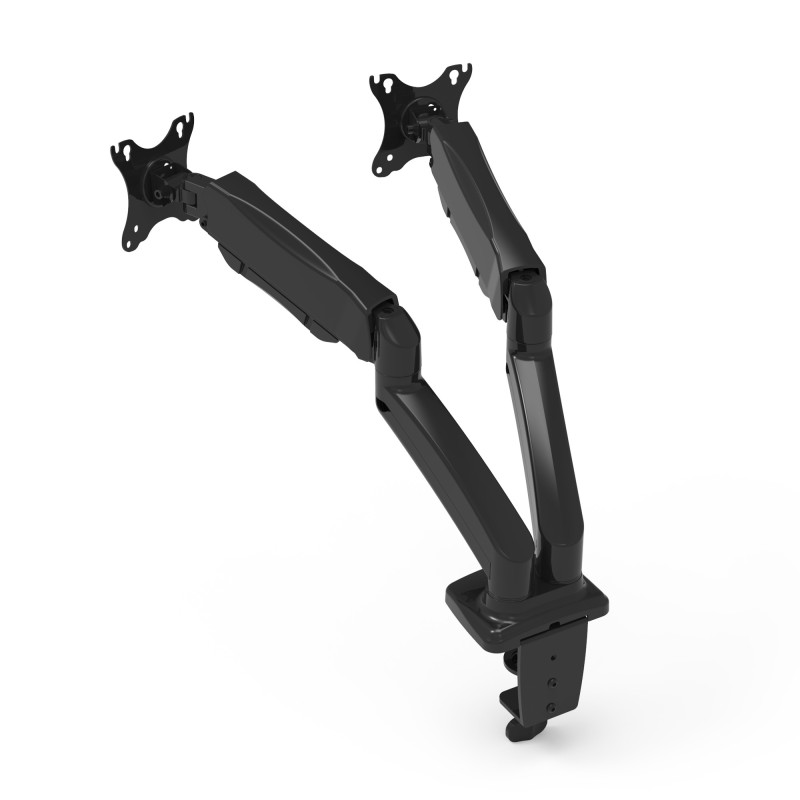 Desk support 2 screens black
