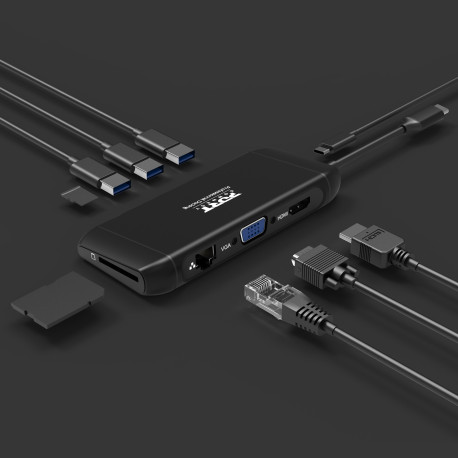 1 X 4K USB-C Mobile Docking Station 7 Devices 100W