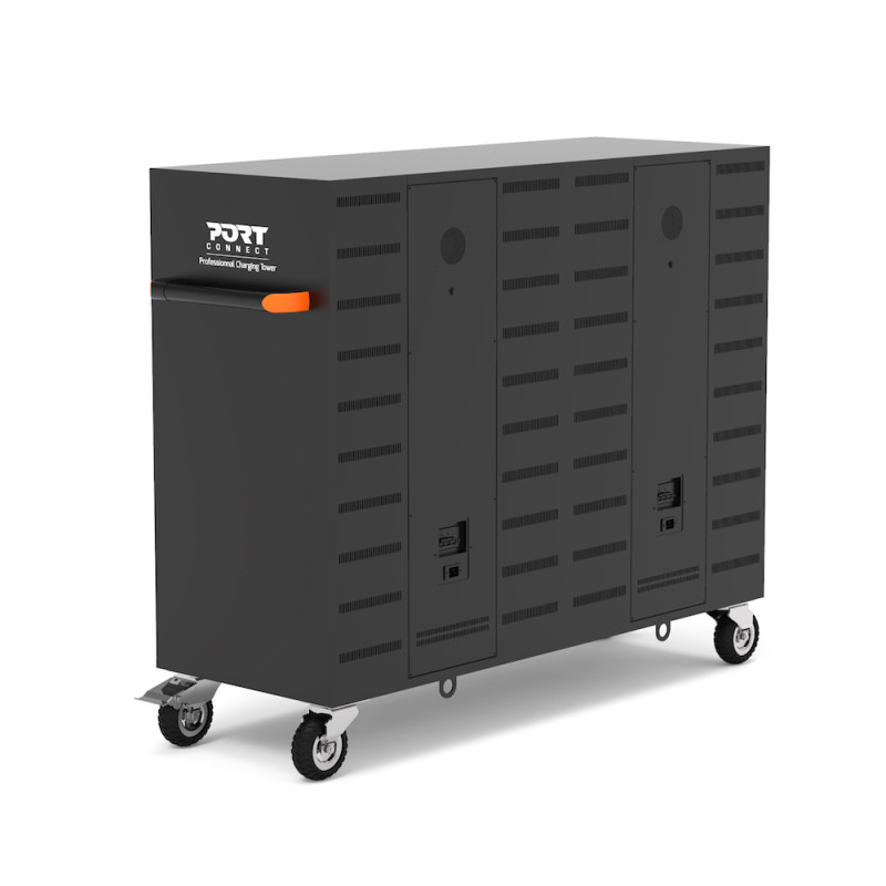 Charging cabinet for 40 tablets or PCs with individual doors