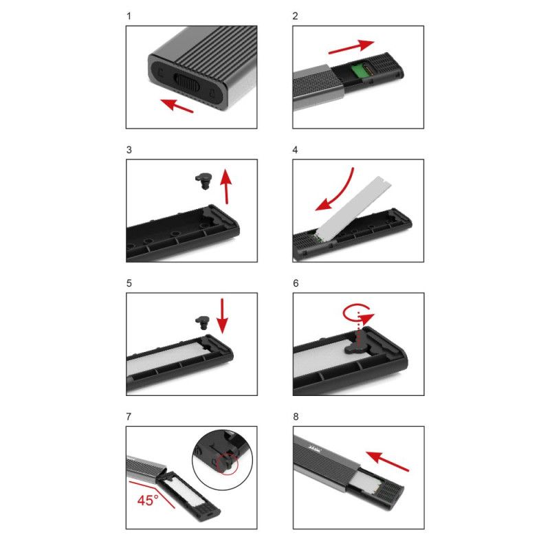 M2 NVMe external SSD hard drive