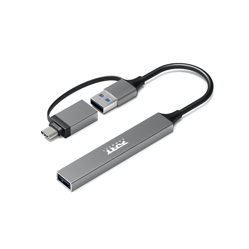 Hub USB 4 ports USB-A 3.0 | Ultra-rapide & Compact – PORT Connect