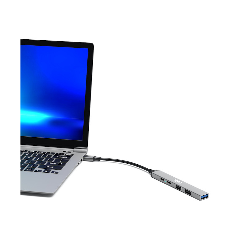 Hub USB-C avec 4 ports USB + 1X USB-C 100W