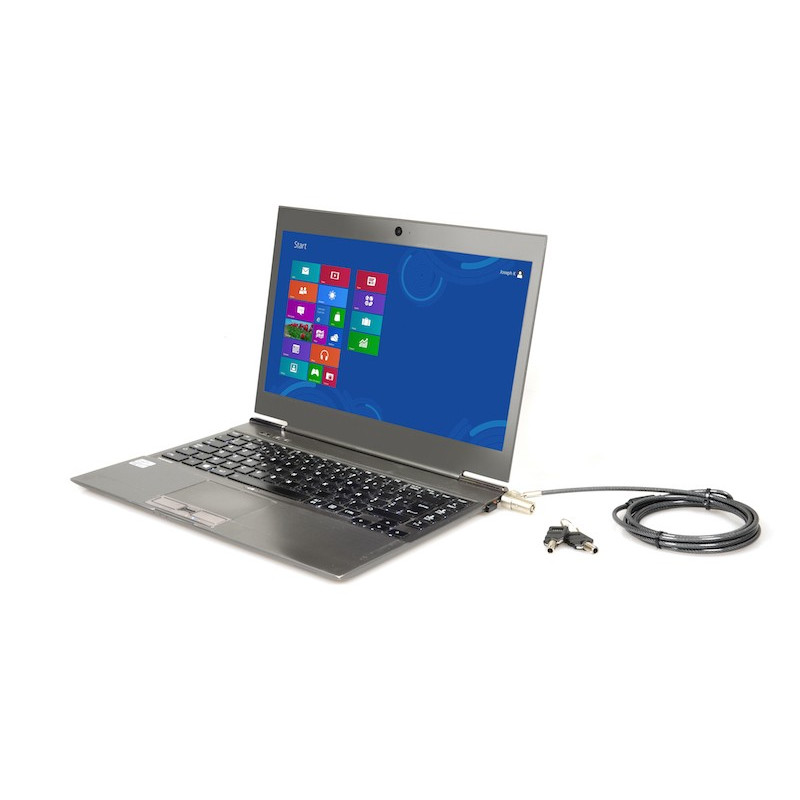 Slim security cable lock